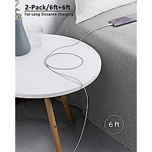 USB Type C Cable 6FT 2Pack Fast Charging Cable USB C Charger Phone Cord for Samsung Galaxy A01 A02s A03s A10e A11 A12 A13 A14 A20 A21 A32 A42 A52 A53 A50 A51 S21 S22, Moto G7/G6, LG K51 Stylo 6 5 4