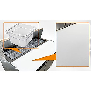 Elite Kitchen Supply Commercial Sandwich Prep Table Refrigerator, ETL NSF Salad Pizza Fridge Cooler, 48" W 11.47 cu.ft. Fan Cooling, Salad Bar with Cut Board for Buffet Restaurant, Bar, Shop