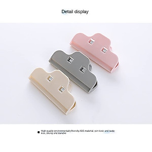 UtySty 8 Pack Chip Clips Chip Bag Clip with Wide 4 inch Seal Grip Food Bag Clamps Food Clips for Snack Bag Bread Bag Coffee Bags Cereal Bags Rice Bag Kitchen Storage Fresh-Keeping Organizer