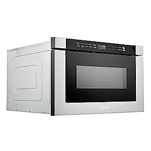 COSMO COS-12MWDSS-NH 24 in. Built-in Microwave Drawer with Automatic Presets, Touch Controls, Defrosting Rack and 1.2 cu. ft. Capacity in Stainless Steel
