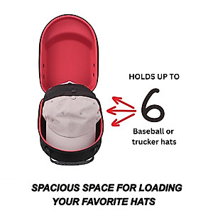 Generic Travel Baseball Cap Organizer And A Wash Bag, Perfect Hat Storage For Baseball Caps Dust Free, Waterproof Hat Protector, Great Hat Storage Box And Gift For Cap Lovers, Black/Black