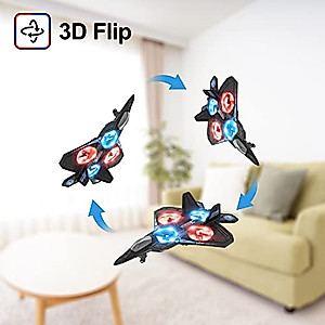 HOLYFUN Drone for Kids and Beginners RC Plane with Light, Remote Control Airplane Quadcopter Helicopter with Auto Hovering, 3D Flip and 3 Batteries (18 Mins), Great Gift Toy for Boys and Girls