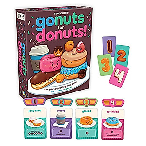 Gamewright - Go Nuts for Donuts - The Pastry-Picking Card Game, 96 months to 156 months