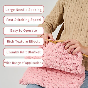 Chunky Yarn for Arm Knitting Blanket Beige Chunky Chenille Yarn