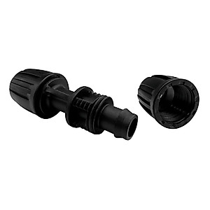 5 Pack 1/2" Drip Irrigation Fittings, Lock Barbed Straight Connectors, 1/2 inch Drip Connectors for Tubing(1/2" ID x 0.65" OD), Anti-Drop Straight Connect for Irrigation Tubing