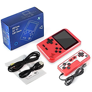Handheld Game Console, Portable Retro Video Game Console with 400 Classical FC Games, 3.0-Inches LCD Screen, 1020mAh Rechargeable Battery, Retro Game Console Support for Connecting TV and Two Players