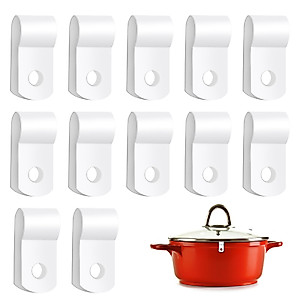 12pcs Dutch Oven Lid Protector Clips, Cookware Protector Clips Replacement Plastic Bumpers Stacking and Storage Protective Clips for Dutch Oven Pots