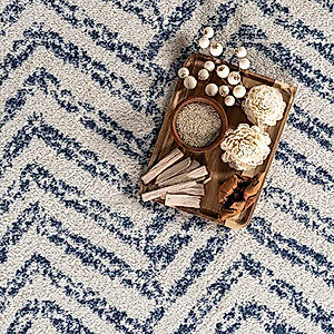 nuLOOM Rosanne Geometric Area Rug, 4' Round, Blue