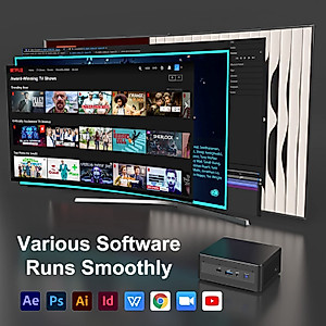 Intel 2023 Newest NUC11 Tiny Client Mini Desktop PC 4-Core i7-1165G7 64GB DDR4 1TB NVMe SSD 1TB HDD Iris Xe Graphics WiFi AX RJ-45 HDMI Mini-DP Thunderbolt3 USB-C Windows 11 Pro w/RE USB