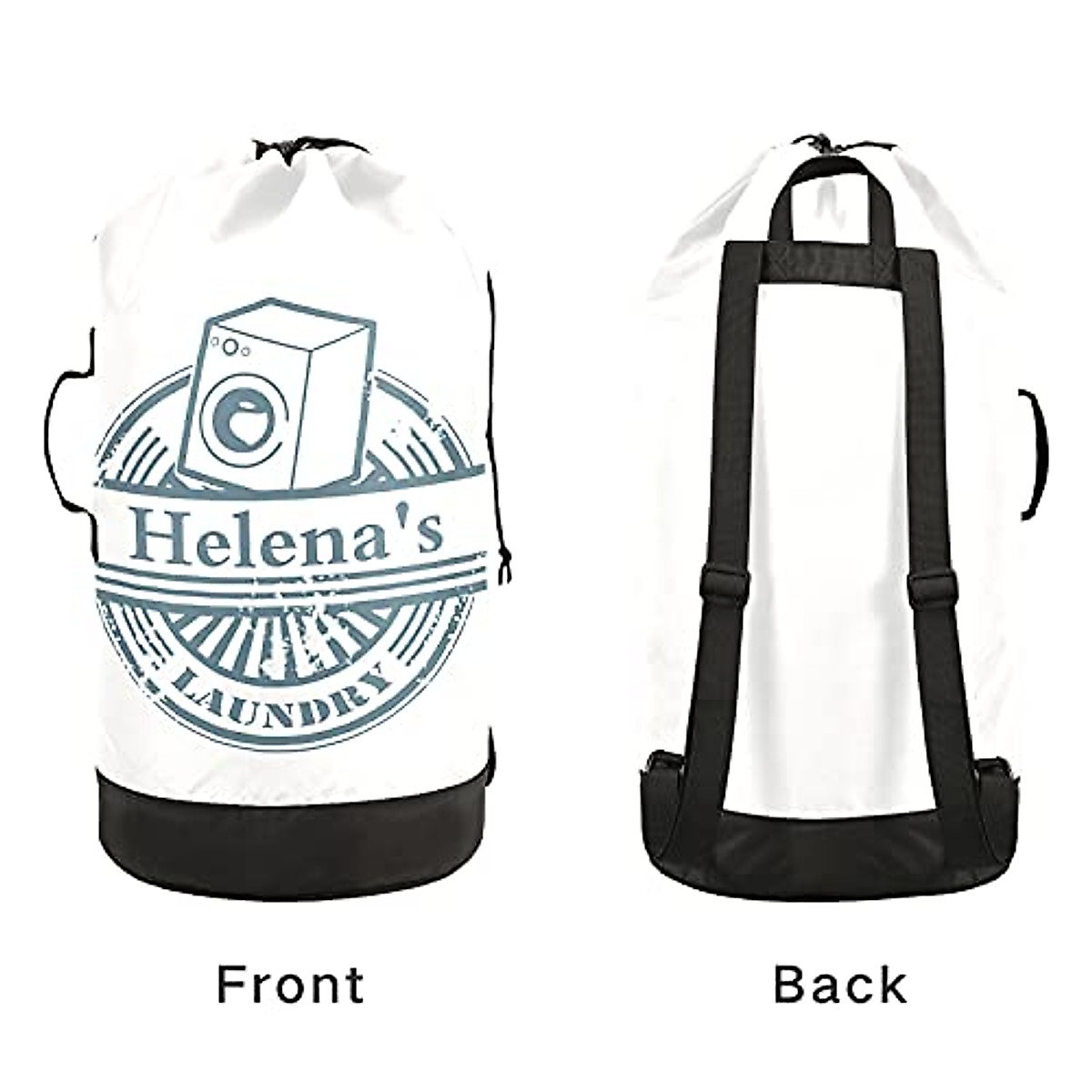 Personalized Laundry Bag Backpack Washable Large Enough Dirty Clothes Organizer for College,Travel,Camp,Dorm Essentials Any Name Laundry Bag