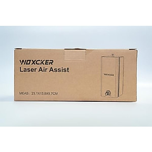Woxcker Air Assist 30L/min Adjustable Air Assist Pump Kit for Cutting and Engravers, Removes Smoke and Dust/Reduces Surface Temperature/Protects Module, Suitable for Most Engravers