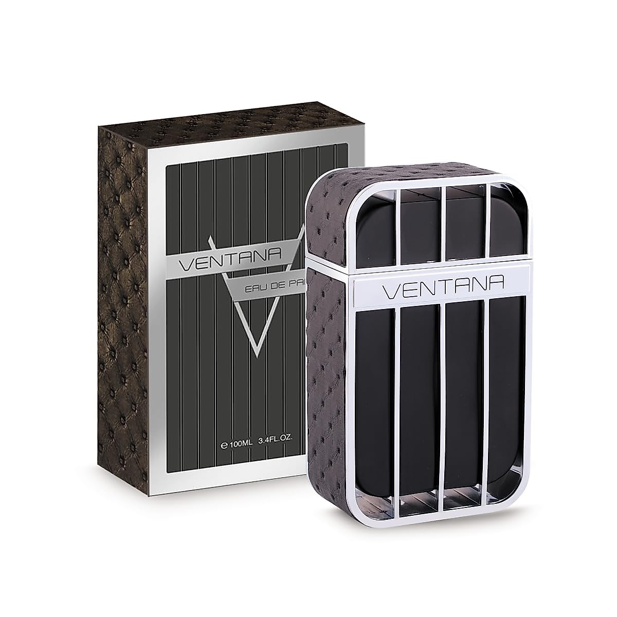 ARMAF Ventana 4 piece Set For Men (3.4 Eau de Parfum + 3.4Oz Shower Gel + 1.7Oz Perfume Body Spray + 8.4Oz Shampoo), Multi