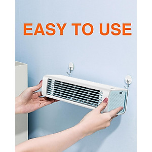 FrSara 12" Oscillating Small Tower Fan - Bladeless Desk Fan with Remote Control, 3000mHA USB C Small Office Fan with 3-Speed, Strong Wind Ultra Quiet Fan for Office, Bedroom, Home, Desktop, White