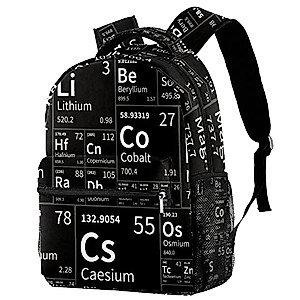 VBFOFBV Travel Backpack, Laptop Backpack for Women Men, Fashion Backpack, Blackboard Periodic Table of Chemical Elements