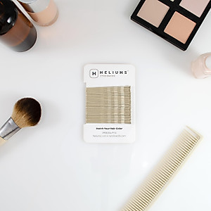 Heliums Large Bobby Pins - Light Ash Blonde - 2.5 Inch Extra Long Wavy Hair Pins - 24 Pack