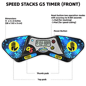 Speed Stacks G5 Timer | Official Sport Stacking and Cubing Association Timer | Accuracy to 0.001 seconds