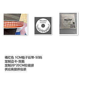 VGoodall Reddish-Orange Gingham Ribbon 3/8 x 50Yd Picnic Craft Ribbon Reddish-Orange Plaid Design for Hair Accessories Craft and Gift Wrapping Check Use for Baby Shower