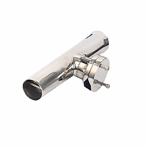 Amarine Made 2Pcs Fishing Rod Holder, Stainless Tournament Style Clamp on Rod Holder, Rail Mount Fishing Pole Holder for Rails 1-1/4" to 2"