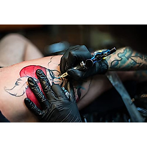 Cranberry CR3265 Carbon Air Nitrile Powder Free Exam Gloves, Disposable, 2.5 mil, Black, X-Small (Pack of 300) Chemo Rated, Fentanyl Resistance, Low Dermatitis Potential