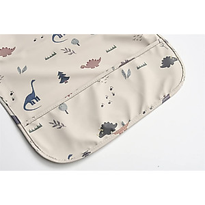 GZMM Waterproof Baby Bibs,Infant Toddler Extra Cover Feeding Bib With Food Catcher,Easy Clean & Washable