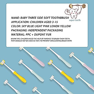 Zymon Toothbrush for Toddler Oral Care-Triple-Angle Toothhugger Training (Blue)