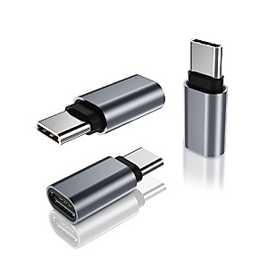 Basesailor USB Type C Extension Adapter 3-Pack,PD USBC 3.1 Gen2 Female to Male Extender Converter,Thunderbolt 3 Extended Connector Compatible for Otterbox Case,iMac,MacBook Pro,Air,Samsung Dex Station