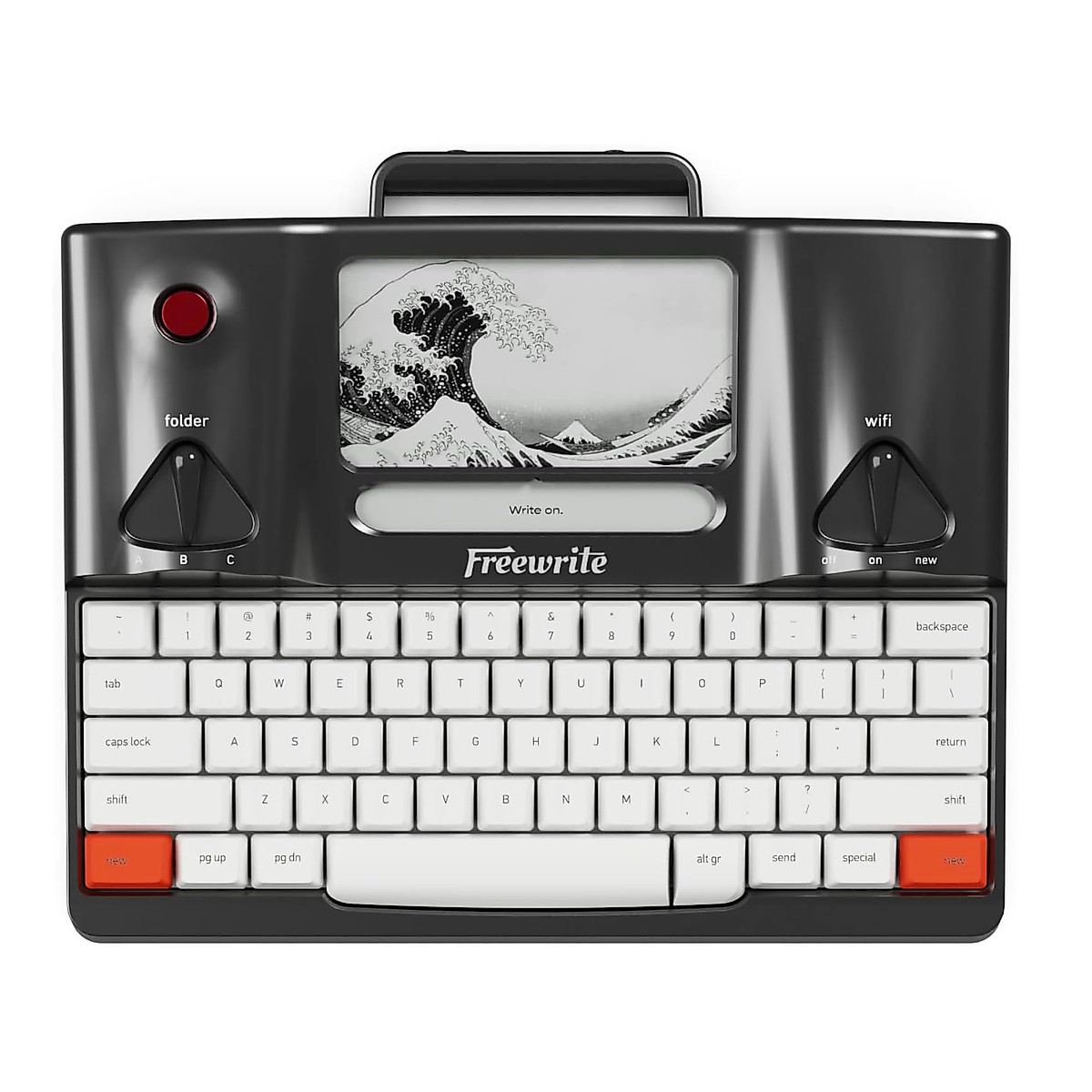 Freewrite Smart Typewriter 3rd Gen, Distraction-Free Writing Tool with Frontlit E Ink Display, Mechanical Keyboard, and Wi-Fi Cloud Syncing