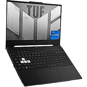 Asus 2022 TUF Dash F15 Gaming Laptop, 15.6'' FHD 144Hz IPS Display, 12th Gen Intel Core i7-12650H, GeForce RTX 3060, 32GB DDR5, 1TB SSD, HDMI, RJ45, WiFi 6, Win 11, Black, (FX517ZM)