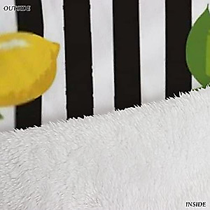 Vantaso Wearable Hooded Blankets Throw Poncho Cloak Blanket Summer Black White Striped for Adults Kids for Bed Sofa Bedding Multi-Size