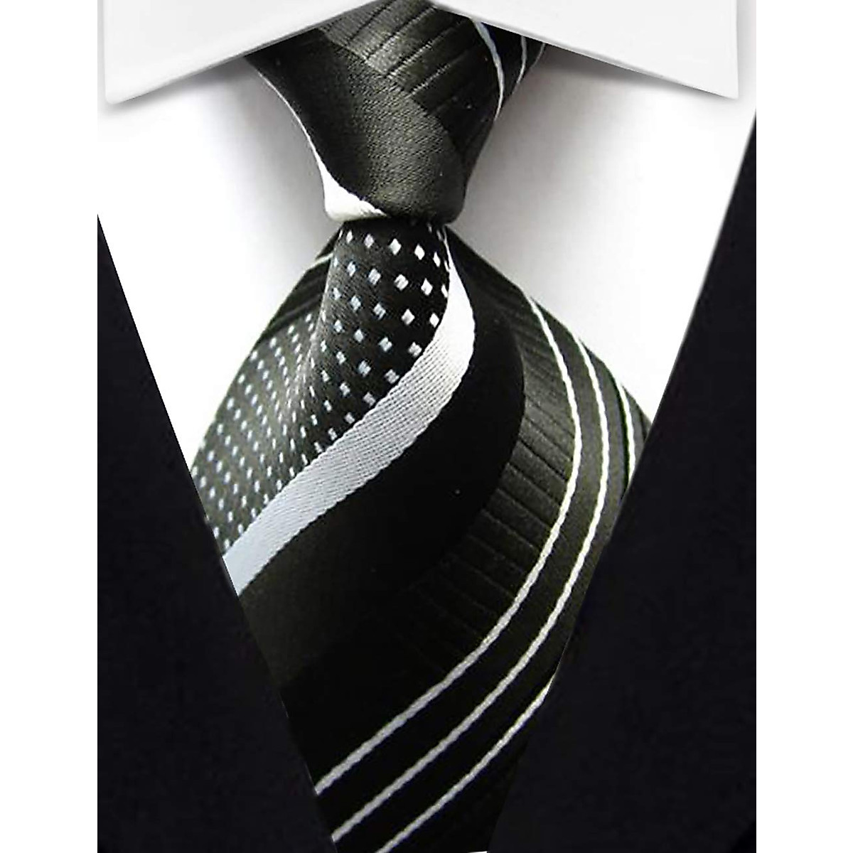 veegood Men's Classic Neck Ties for Men 10 Pack Classy Men's Tie Woven Jacquard Ties Party Suit B10VG01