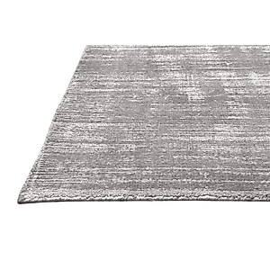 Home Must Haves Faux Silk Solid Color Contemporary Modern Hand-Tufted 100% Viscose Area Rug Carpet, 8' x 10', (Taupe 8x10)