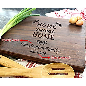 Housewarming Gifts, Personalized Cutting Board for New Home Owner, Couples, Friends, Parents, Unique Anniversary Presents for Mother's day, Thanksgiving