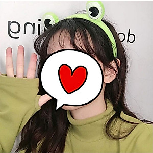 Theamensa Cute Headband, Frog Hair Band Costume Headband Head Wrap Hair Accessories for Women, Adults, Men