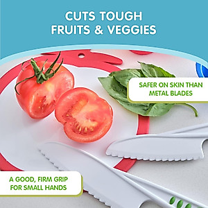 Curious Chef 3-Piece Nylon Knife Set, Real Cooking Tools Made To Fit Kids’ Hands; Great Gift For Birthdays, Holidays And Other Special Occasions