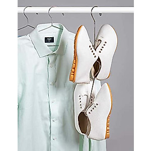 【3-Pack】 Waikas Space Saving Hangers for Shoes, 23cm, 304 Stainless Steel