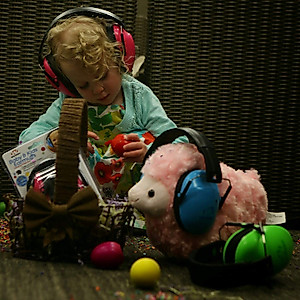 Walker's Youth Children’s Low Profile Lightweight Padded Headband Adjustable Folding Noise-Reducing Hearing Protection Earmuffs, Highlighter Yellow