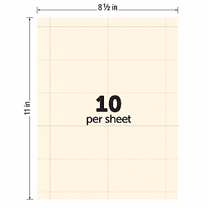 Office Depot(R) Laser/Inkjet Matte Business Cards, 2in. x 3 1/2in., Ivory, Box Of 300