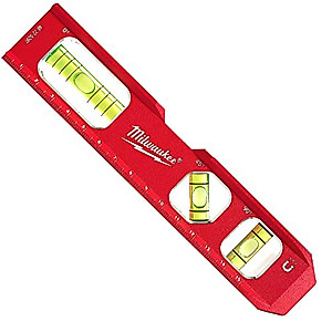 Milwaukee 4932459097 Billet Torpedo Level, Red/Black