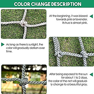 Kids Climbing Net for Climbing Frame/Tree House, Playground Play Safety Net, Obstacle Race Net, for Outdoor, Backyard, Garden, Swing, Cargo Net, Adult Kids Play(Size:1.5m* 2m)