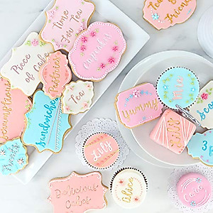 PME Fun Fonts Cupcake & Cookie Stamping Set of 66, blue, standard