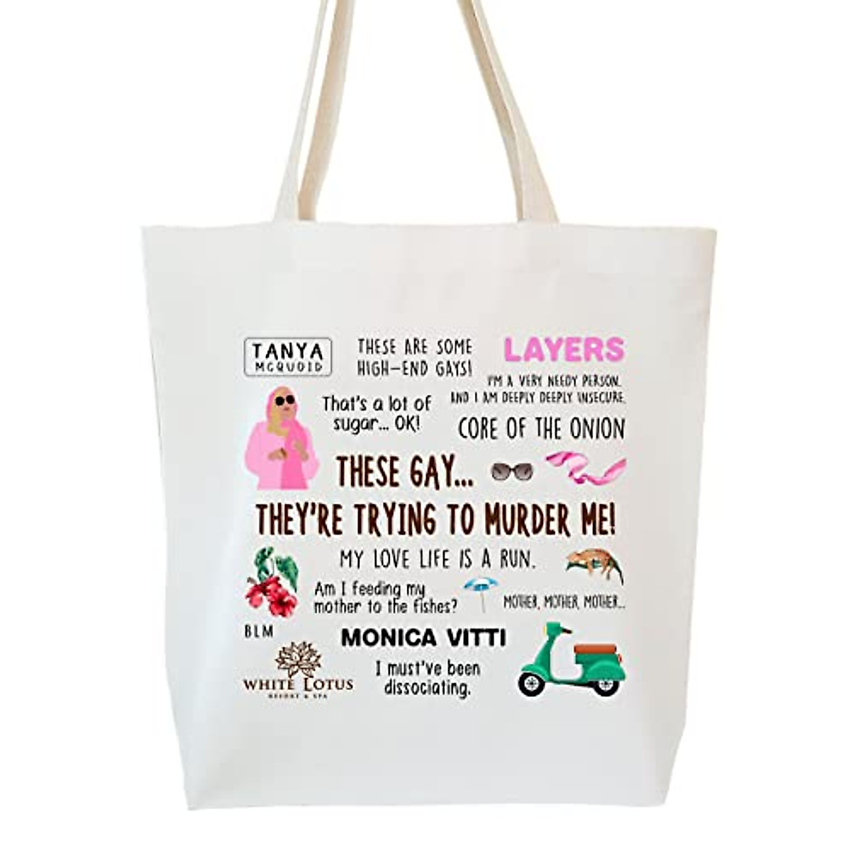 These Gays They're Trying To Murder Me White Lotus Tanya Quotes White Lotus Merch Tote Bag Gifts