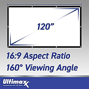 LG CineBeam HU85LA HDR XPR 4K UHD Ultra-Short Throw Laser DLP Home Theater Projector + 120” Foldable Projection Screen w/ 12x Adhesive Wall Mounts, Water-Resistant Backpack & More (20pc Bundle)