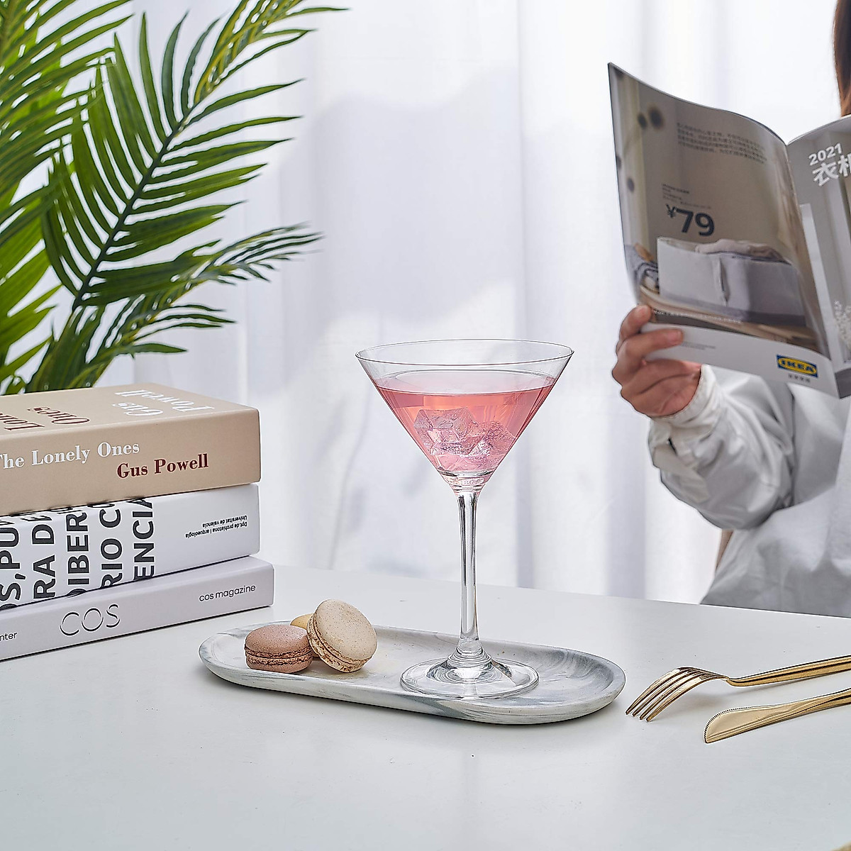 Hyperspace Cocktail Martini Glasses, Set of 6