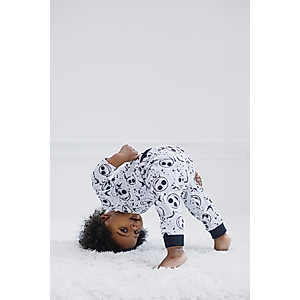 Disney Nightmare Before Christmas Jack Skellington Sally Newborn Baby Boys 3 Pack Jogger Pants Gray/White/Black 0-3 Months