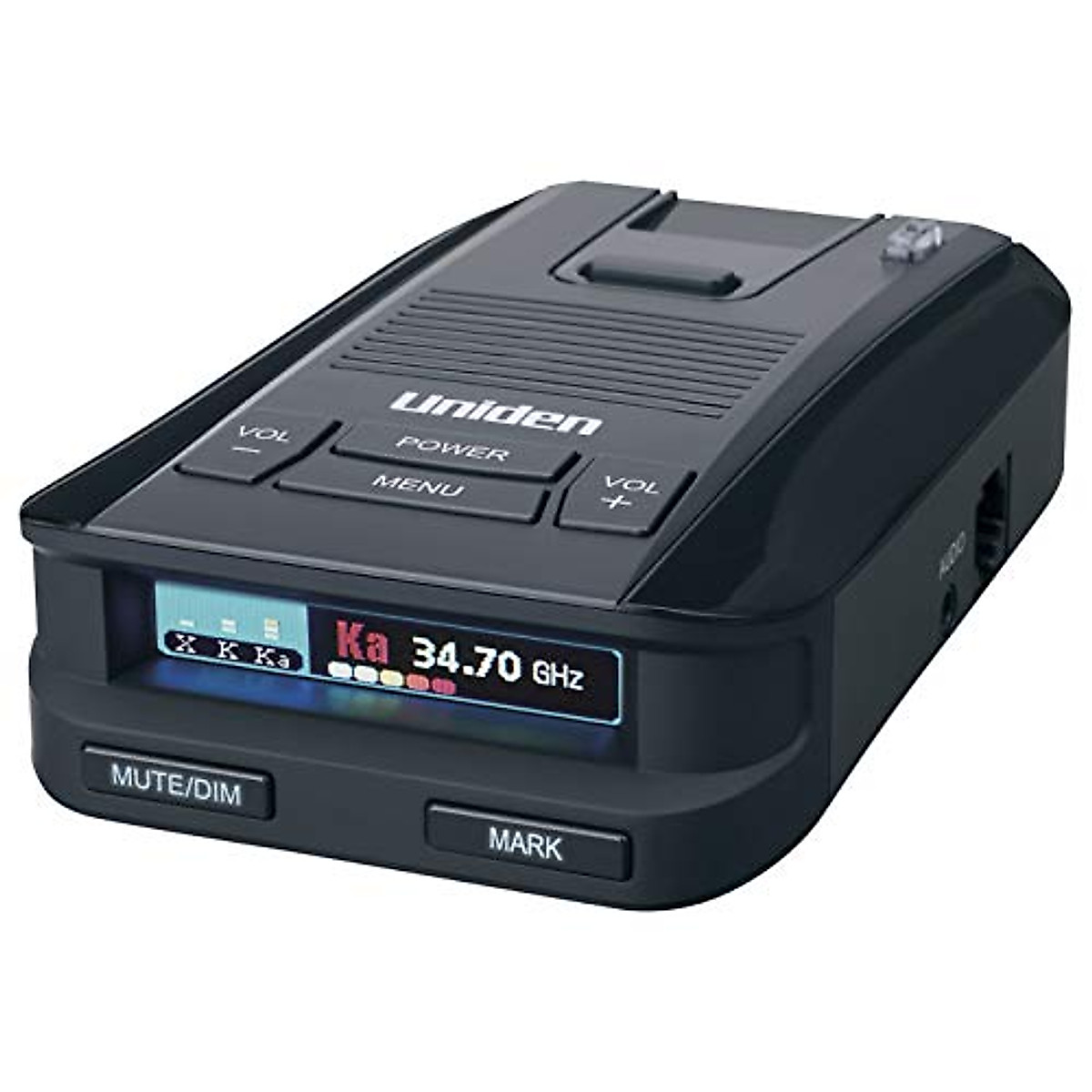 Uniden DFR9 Super Long Range Laser and Radar Detection, Built-In GPS for Red Light Cameras and Speed Camera Alerts, Easy to Read Full Color OLED Display
