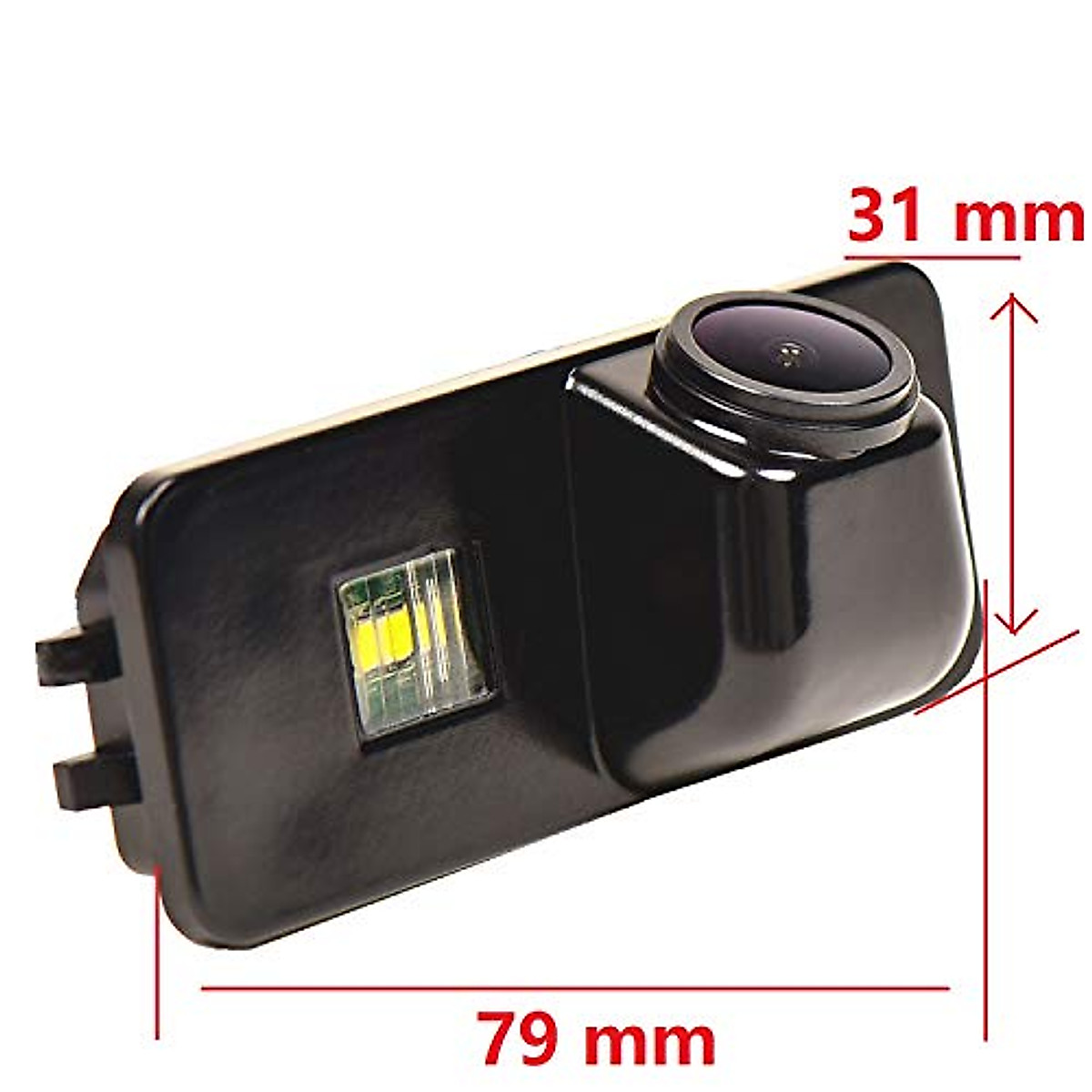 Rear Reversing Backup Camera Rearview License Plate Replacement Camera Night Vision Ip69k Waterproof for VW EOS,Golf V,Passat B7 CC,Golf VI MK6 Passat Tiguan Touareg VW Amarok/Robust Seat Leon Altea