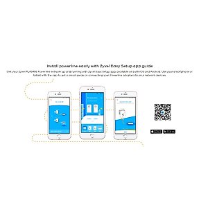 Zyxel AV2000 Powerline Ethernet Adapter Kit | Pass-Thru Power | Plug & Play | MIMO | HomePlug AV2 | 2 x GbE | Ideal for Smart TVs, On-Line Games, 4K Streaming | Brown Box Package | PLA5456BBKIT