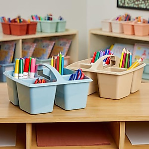 Really Good Stuff Four Equal Compartment Caddies - BOHO, 6 Pack