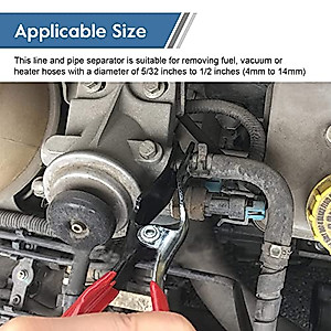 Fuel Vacuum Tube Pliers Hose Removal Tool, Automobile Hose Removal Plier Tool, Fuel and Vacuum Line Remover Separator Pliers Pipe Repairing Tool