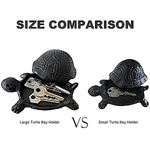 G Ganen Cast Iron Key Hider- Outdoor | Indoor Decoration- Garden Accessory- for Key | Ear Studs | Ring | Paper Clip- 1 Pcs (Turtle)